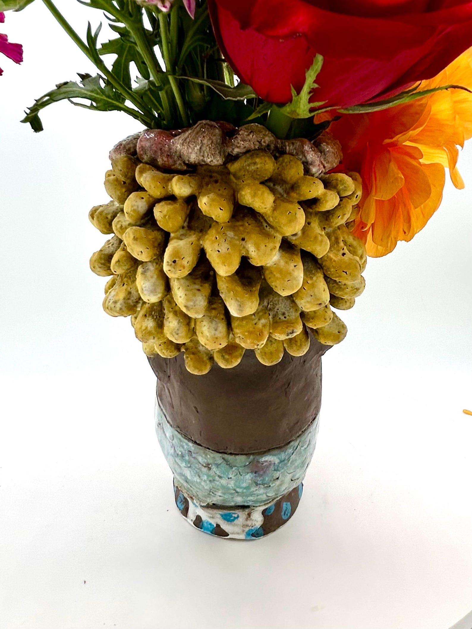 Handmade Ceramic Mermaid Vase: Whimsical Octopus Stoneware Pottery - Etsy