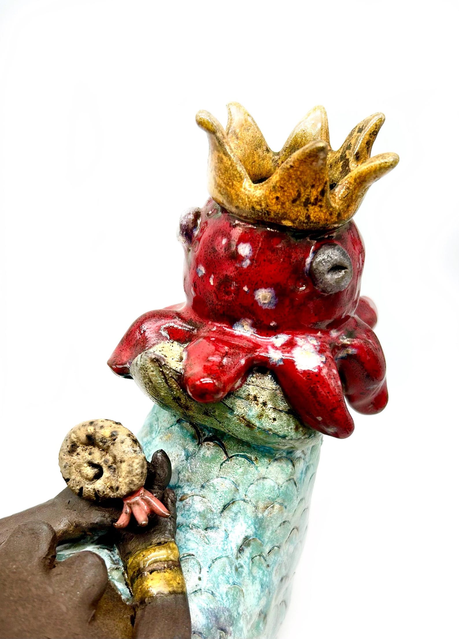 Handmade Ceramic Mermaid Vase: Whimsical Octopus Stoneware Pottery - Etsy