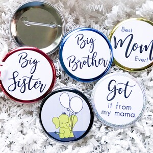 Baby Mama Baby Daddy Baby Shower Pins - Etsy