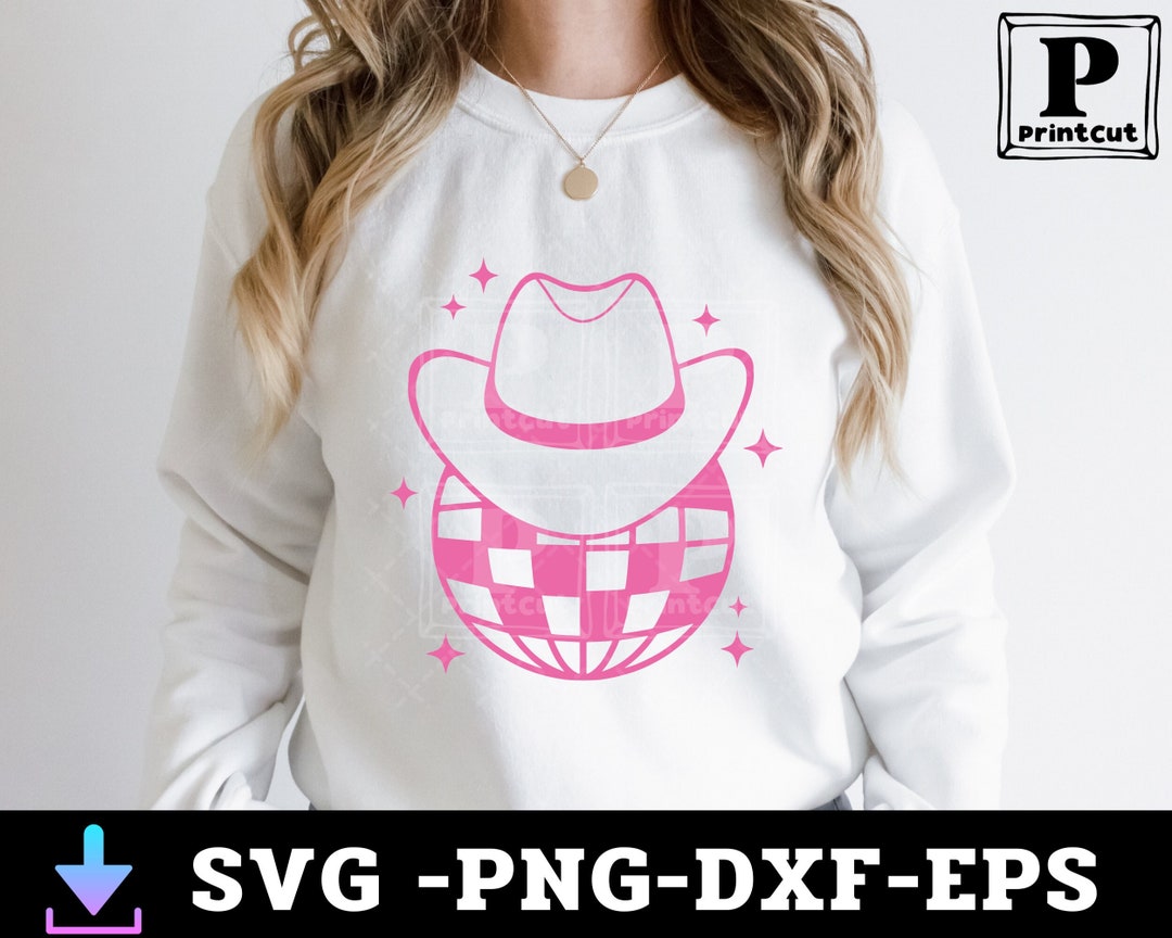 Disco Cowgirl SVG , Cowgirl Howdy Svg, Texas Svg , Wavy Letters ...