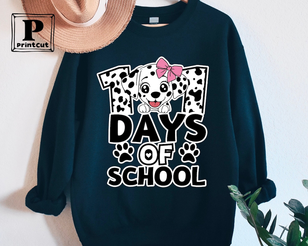 101 Days School Girl Svg, 101 Days of School Dalmatian Girl Svg, 101 ...