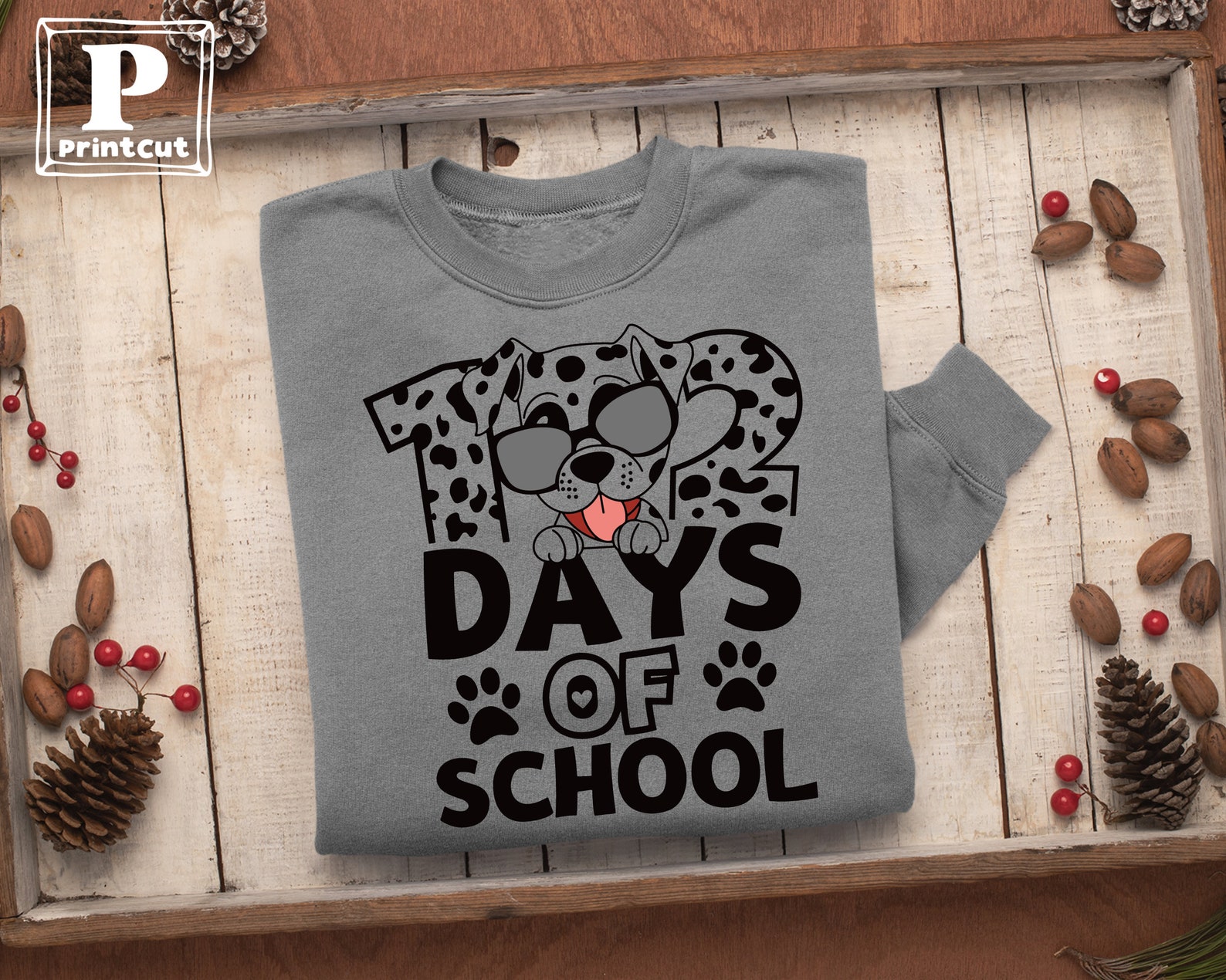 102 Days of School Svg , 102 Days of School Dalmatian SVG ...