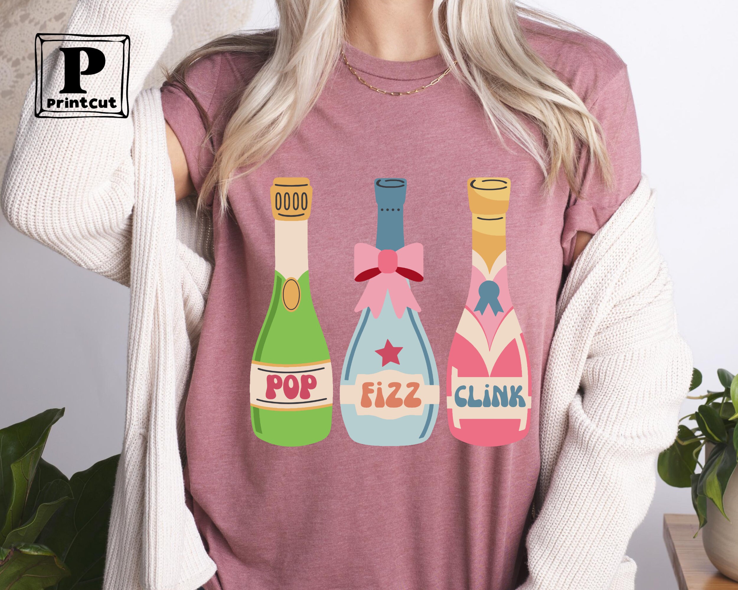 Pop Fizz Click Svg , Birthday , Celebration Design , Bride Party ...