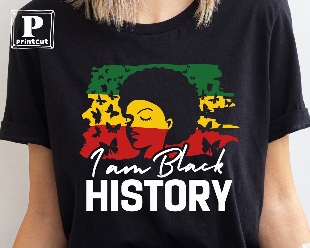 I Am Black History Svg Black Queen Svg African American Svg Afro Svg