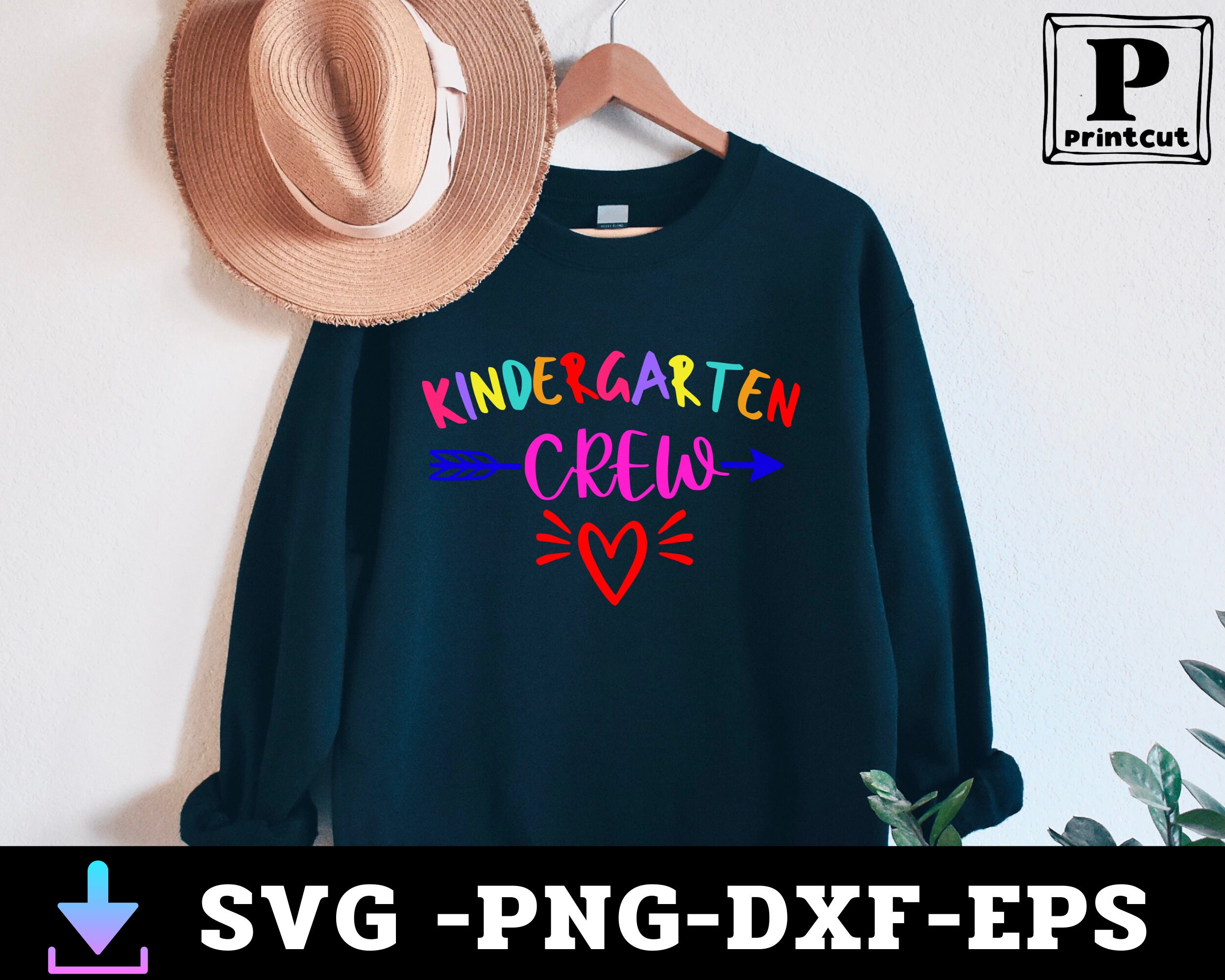 Kindergarten Crew SVG Kinder Teacher Svg back to School - Etsy