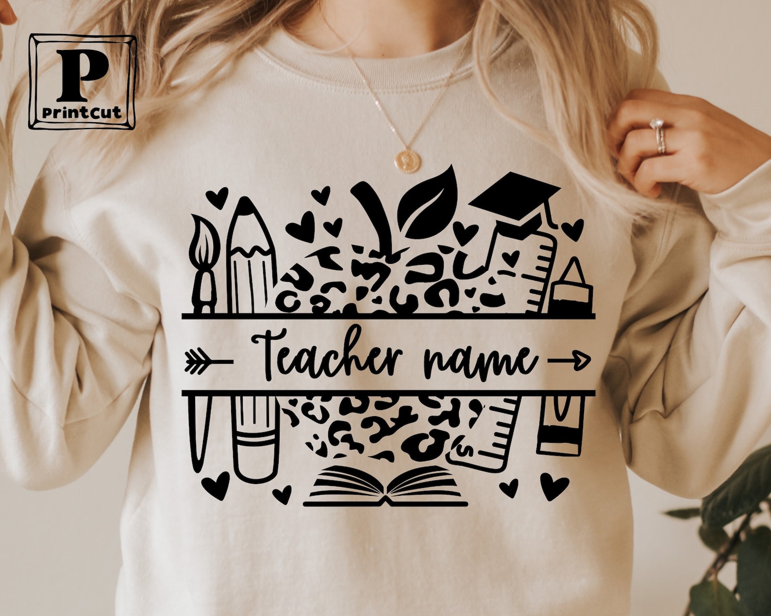Teacher Svg , Teacher Split Monogram Svg, Teacher Leopard Svg, Back to ...