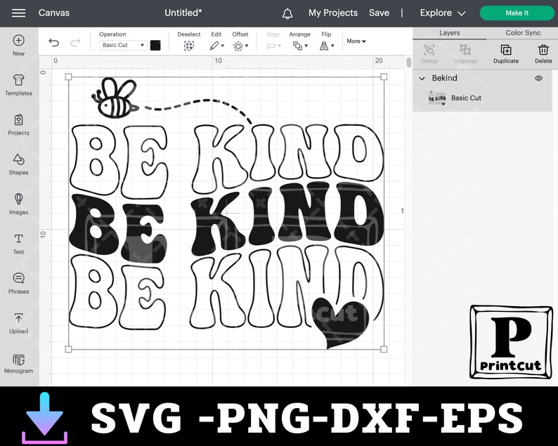 Be Kind SVG Kind svg Kind Svg Kind Svg Inspirational Svg - Etsy.de