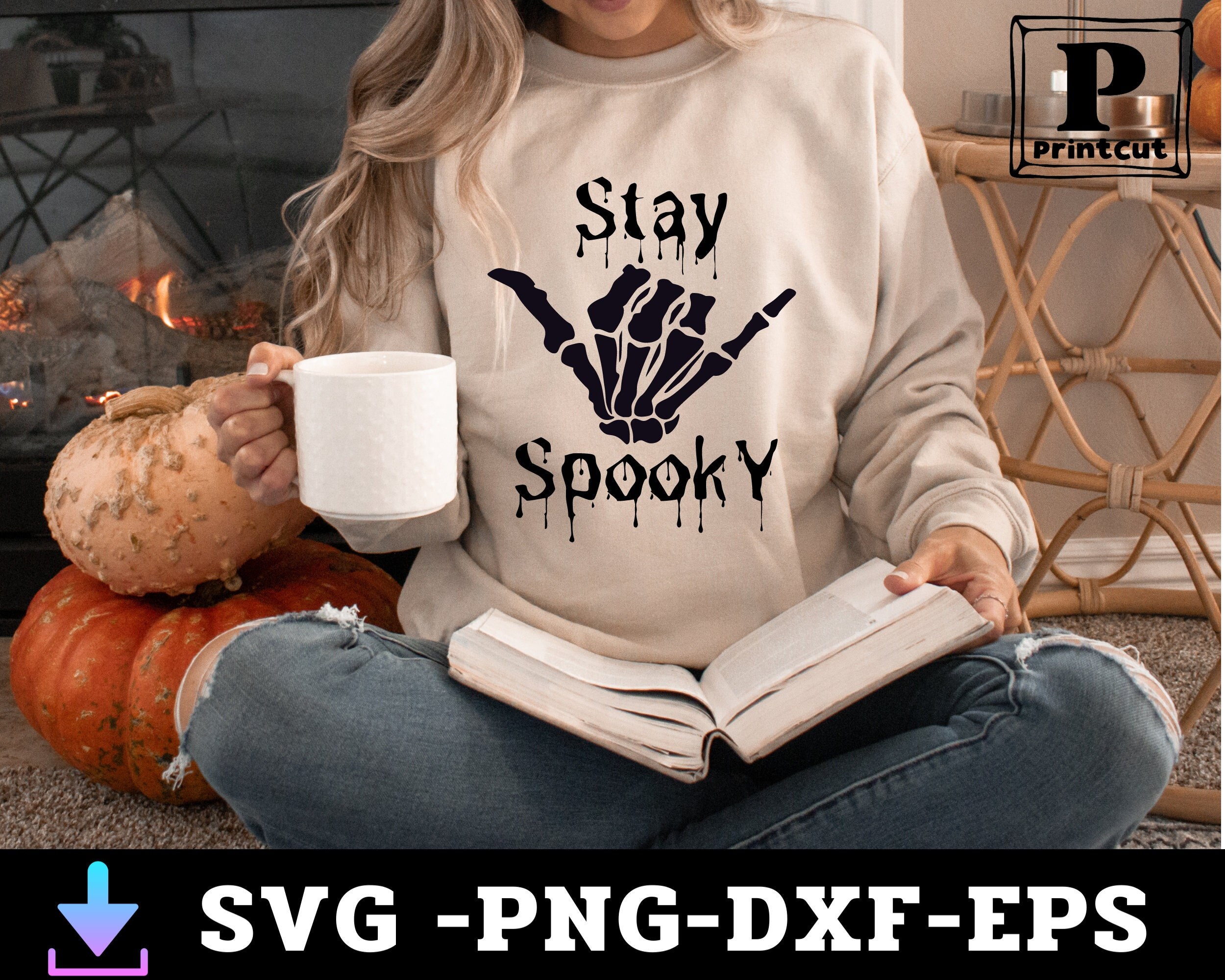 Stay Spooky Svg Skeleton Hand Svg Halloween Rock N Roll - Etsy UK