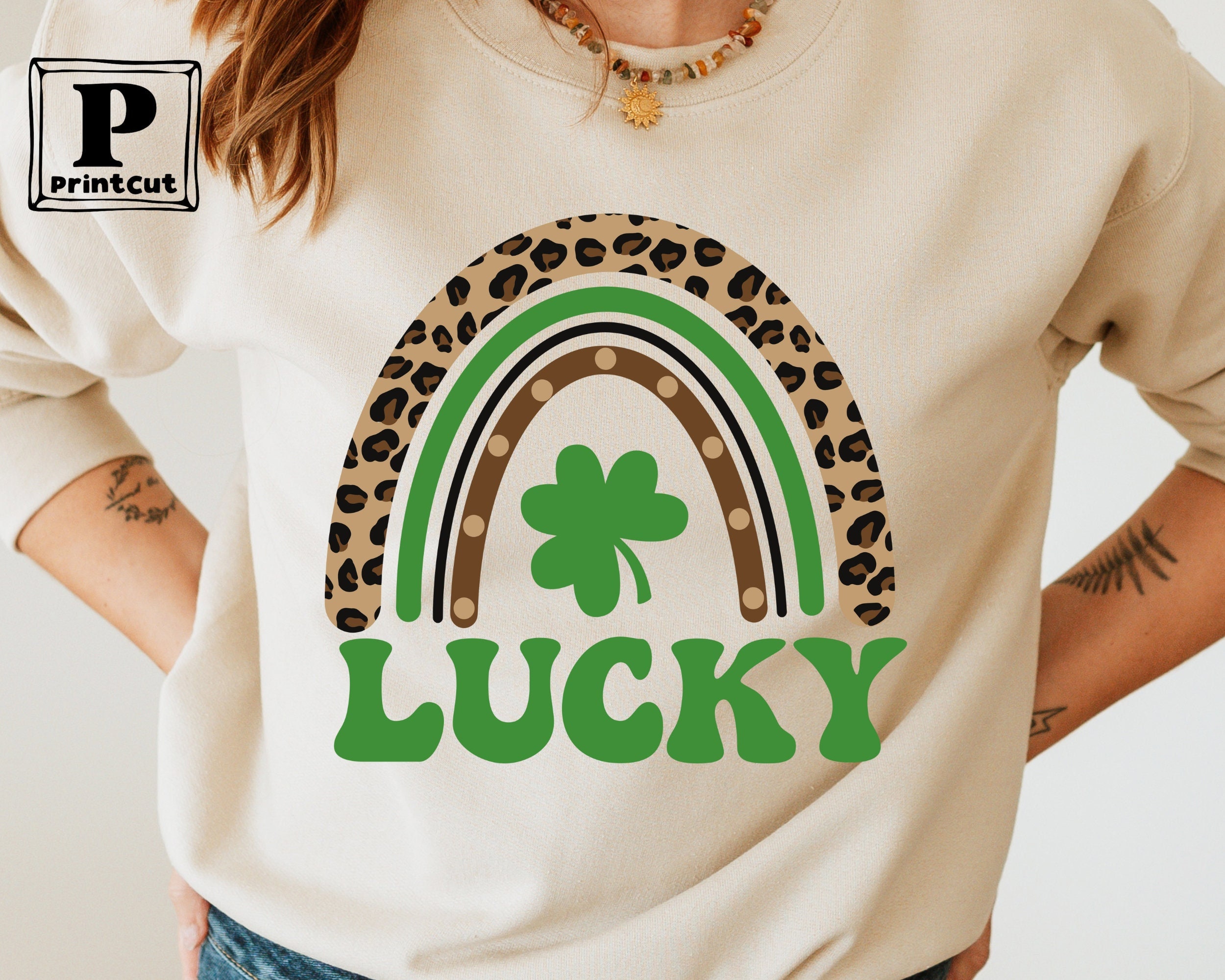 Rainbow Svg ,lucky Svg , Clover Svg , St Patricks Day Shirt Svg ...