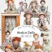 Broken Dolls Art Doll Kit // Digital Printable Paper Dolls // PNG Clip ...