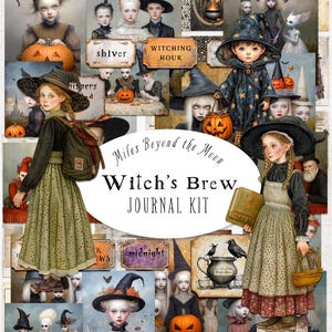 Witchs Brew Journal Kit // Digital Printable Kit // Journal and ...