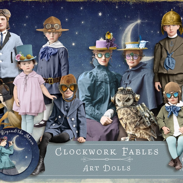 Steampunk Paper Doll - Etsy