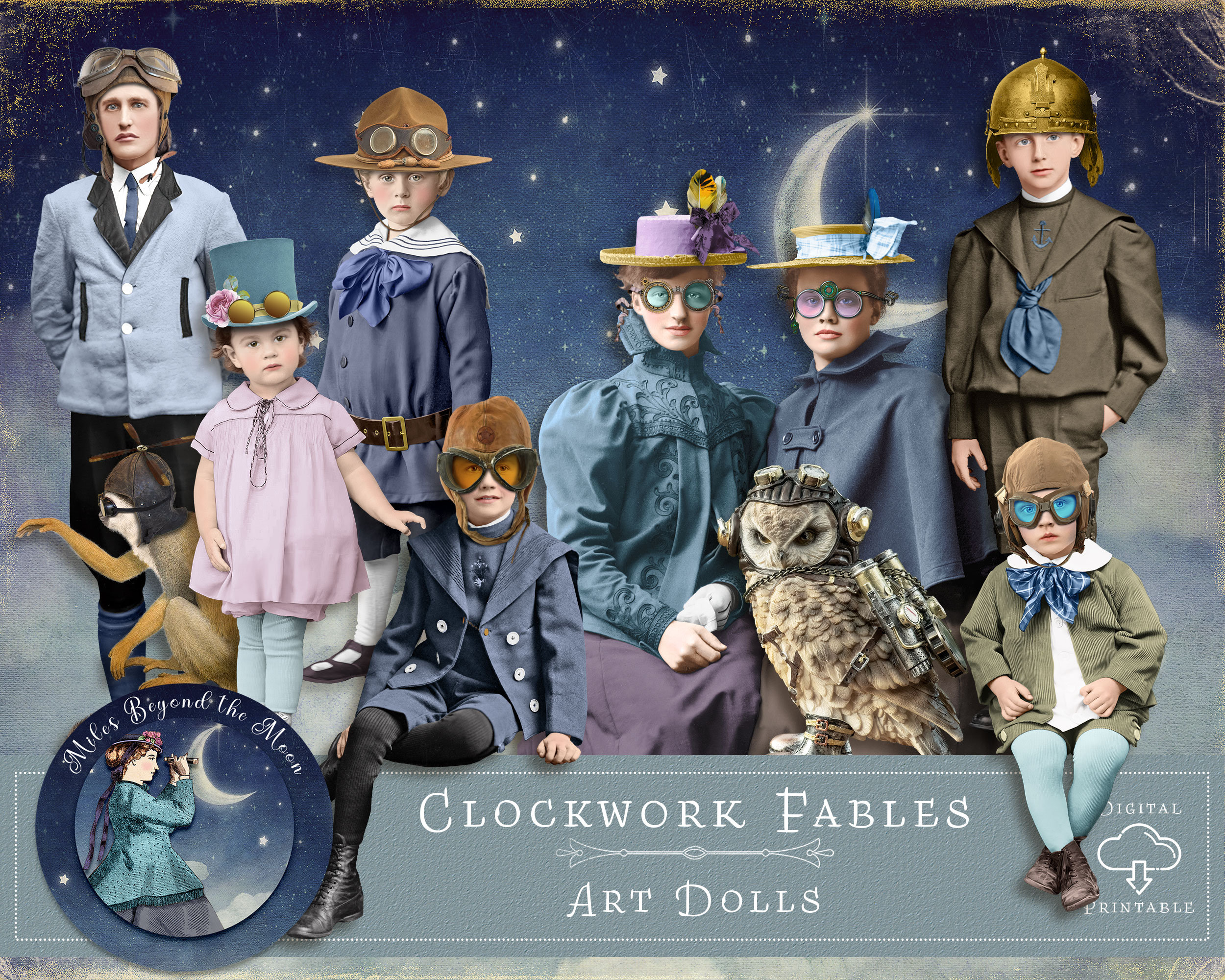 Clockwork Fables Art Dolls // Steampunk Inspired// Instant - Etsy