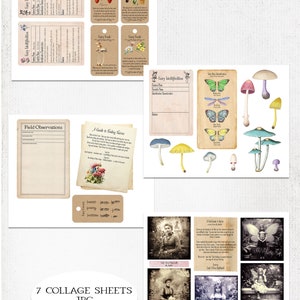 A Field Guide to Fairies Journal Kit // Digital Printable Kit ...