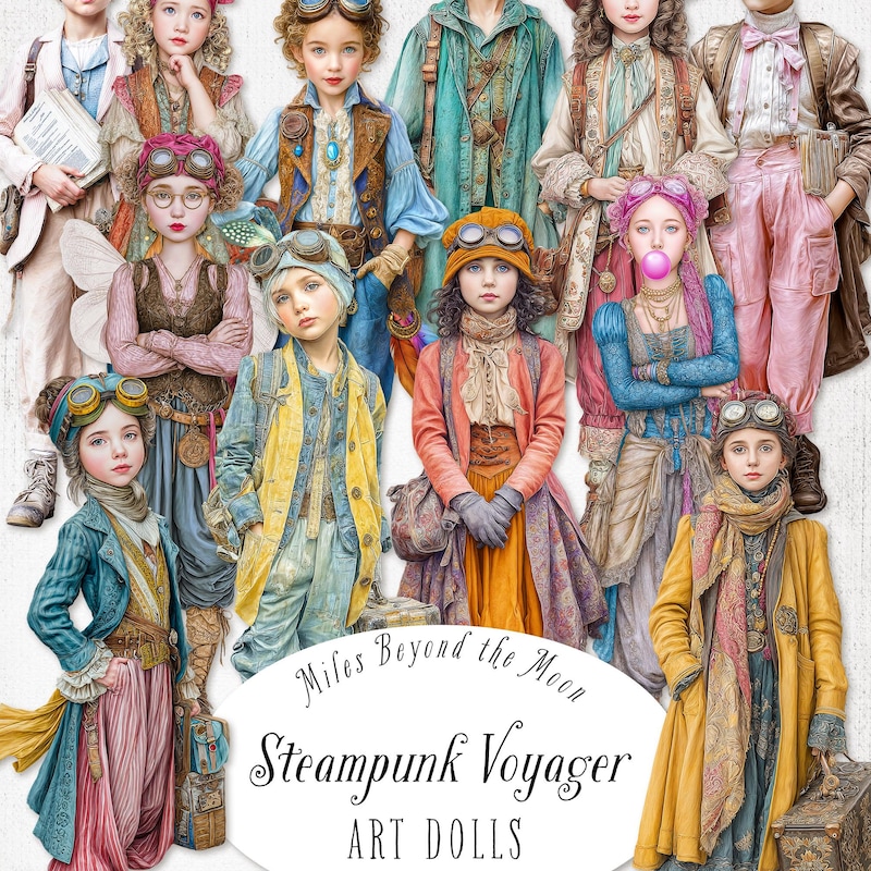 Steampunk Paper Doll - Etsy