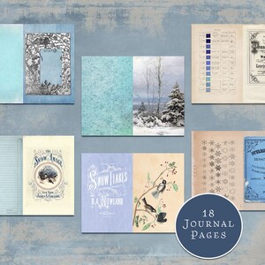 The Snow Queen Journal Kit: Printable Junk Journal and Ephemera Kit ...