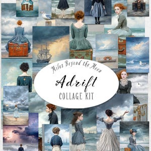 Adrift Collage Kit: Nautical Ephemera, Printable Images (digital ...