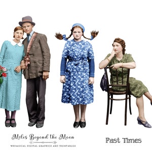 Past Times: Digital Art Dolls in 2 Formats// Individual Digital Images ...