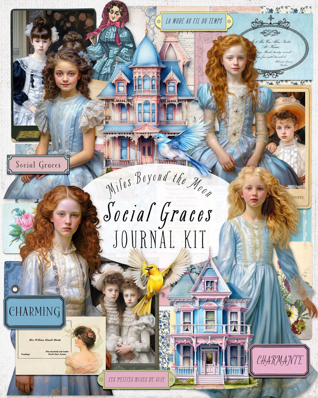 Social Graces Journal Kit // Digital Printable Kit // Journal and ...