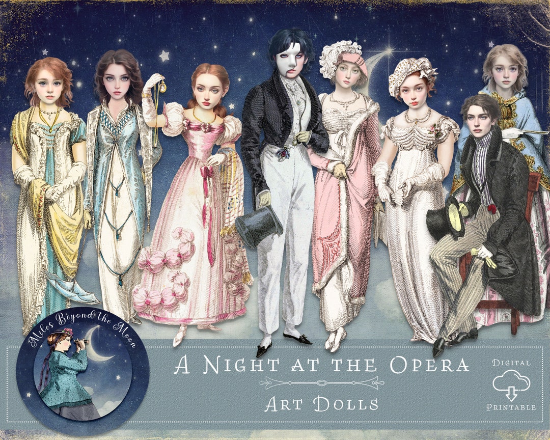 Opera Art Dolls: Printable Collage Sheets & Clipart (digital Download ...