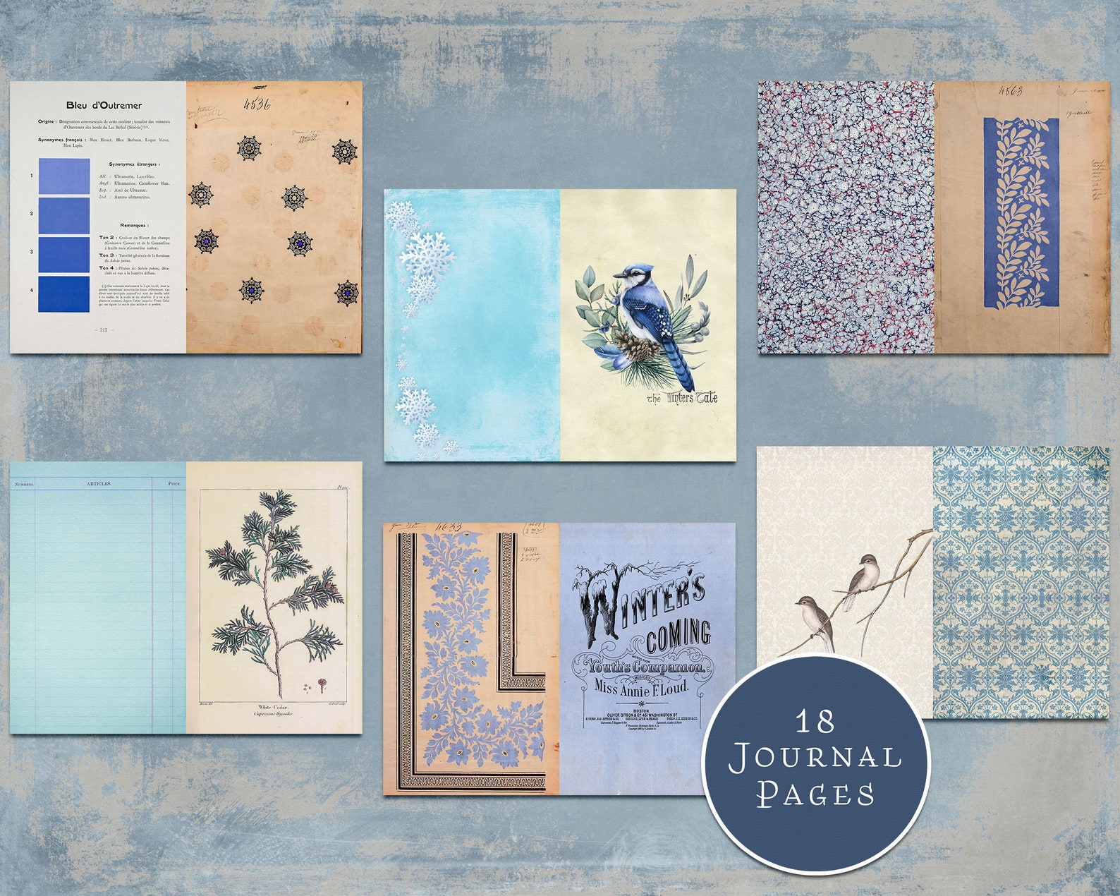 The Snow Queen Journal Kit: Printable Junk Journal and - Etsy