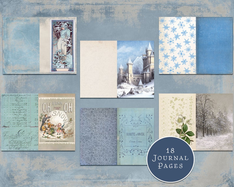 The Snow Queen Journal Kit: Printable Junk Journal and - Etsy