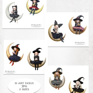 Witch's Brew Art Doll Kit: Spooky Halloween Paper Dolls (digital ...