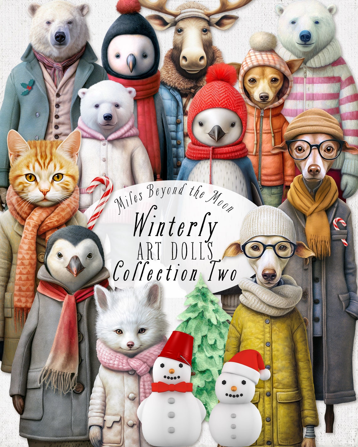 Winterly Art Dolls: Collection Two - Etsy