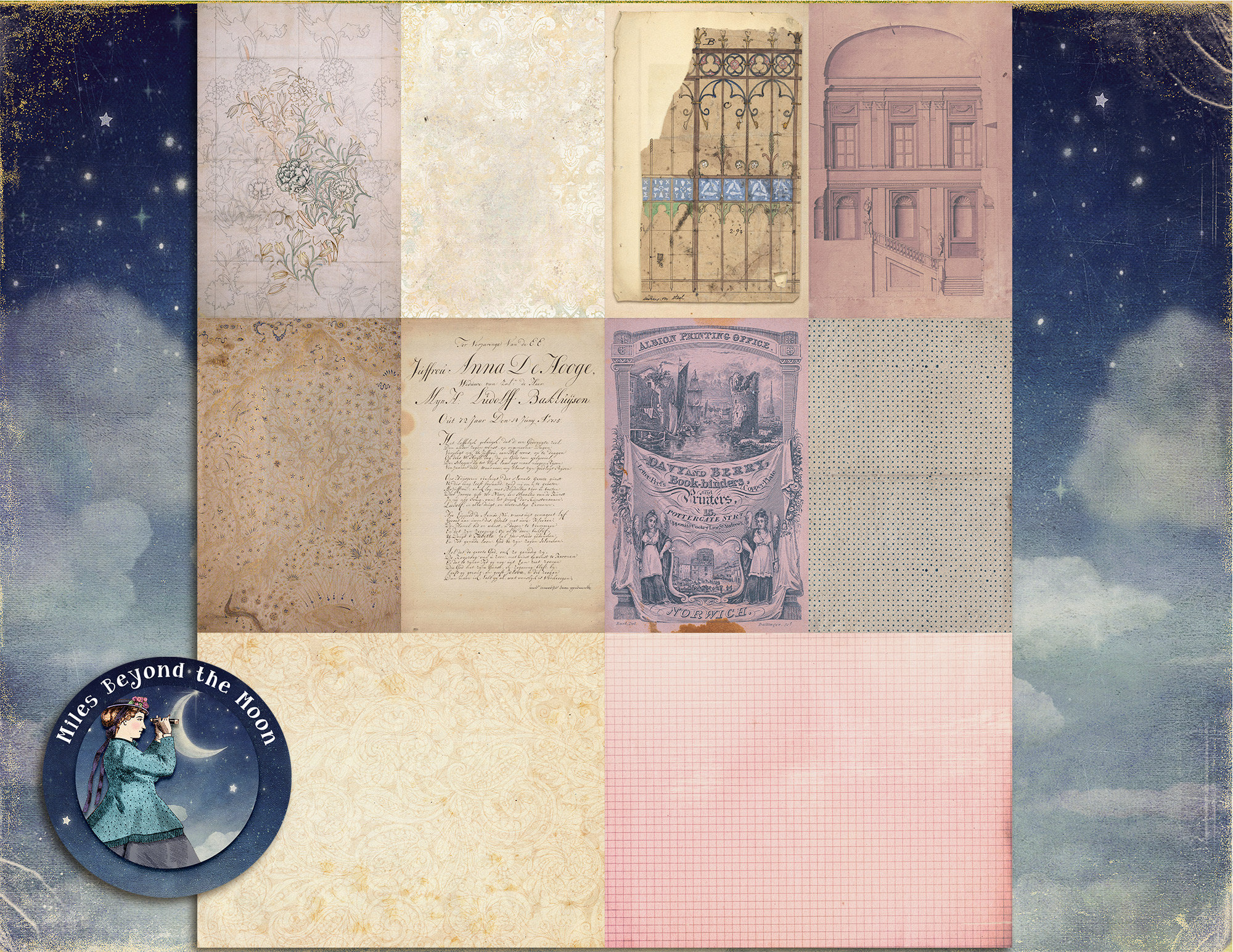 Dark Academy: Printable Junk Journal and Ephemera Kit// | Etsy