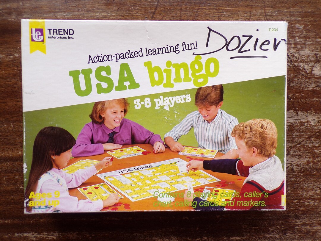 USA Bingo by Trend 1985 - Etsy