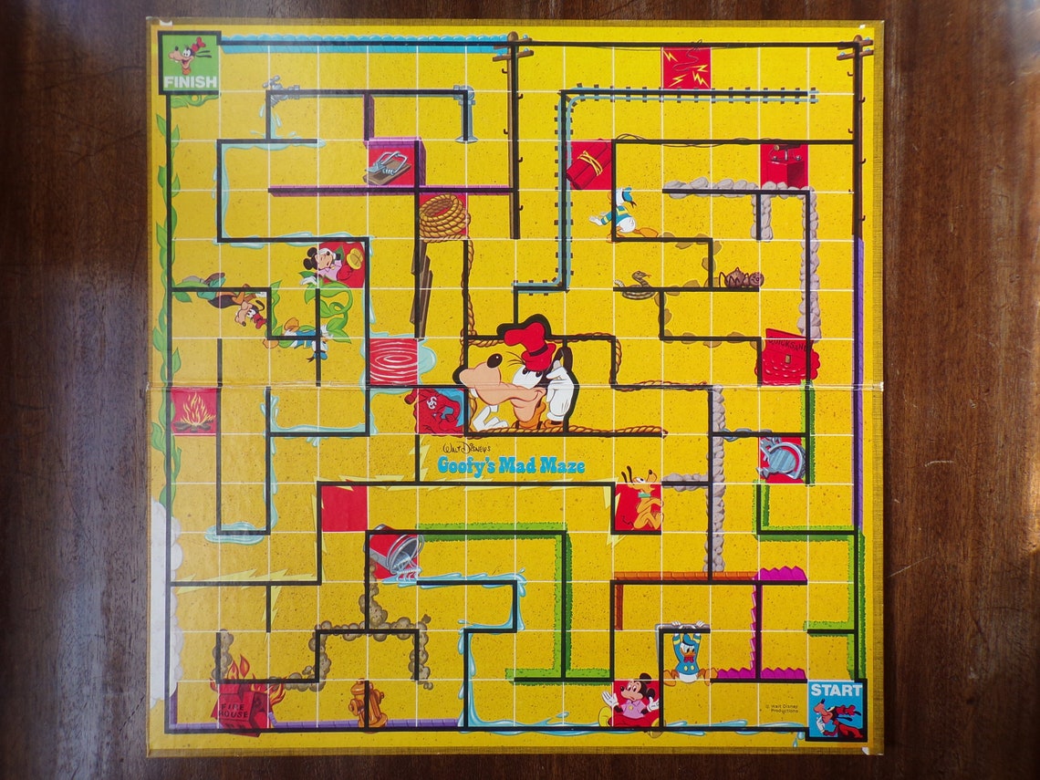 Goofy's Mad Maze Game 1976 Whitman Walt Disney | Etsy