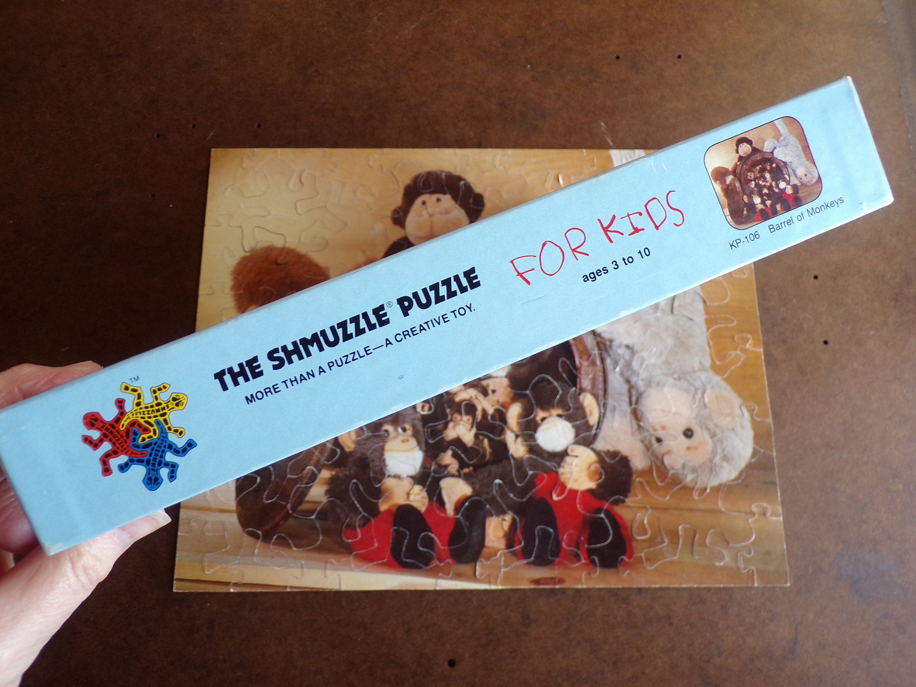 The Shmuzzle Puzzle for Kids Barrel of Monkeys 1982 - Etsy