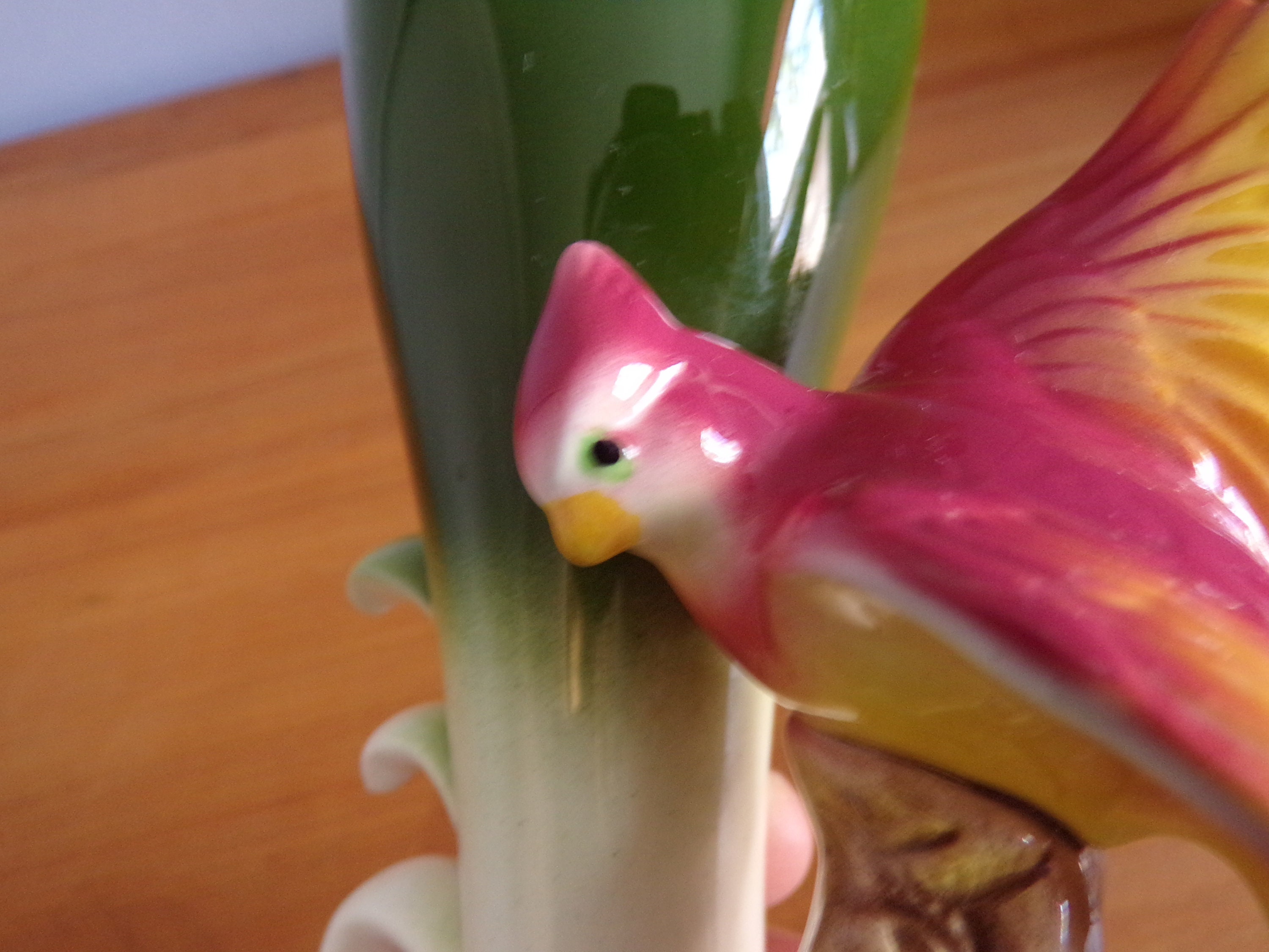 Art Deco Vase With Cardinal Bird - Etsy