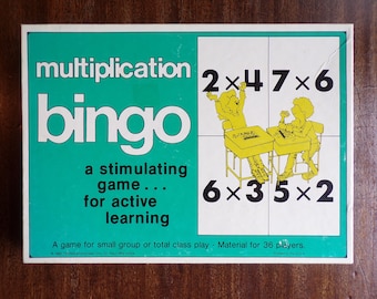 Math Bingo 6 7 8 and 9 Multiplication Learning Game - Etsy
