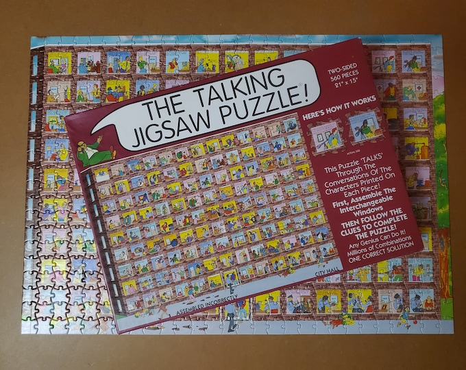 The Talking Jigsaw Puzzle ~ City Hall by Don Scott 1995 - Etsy