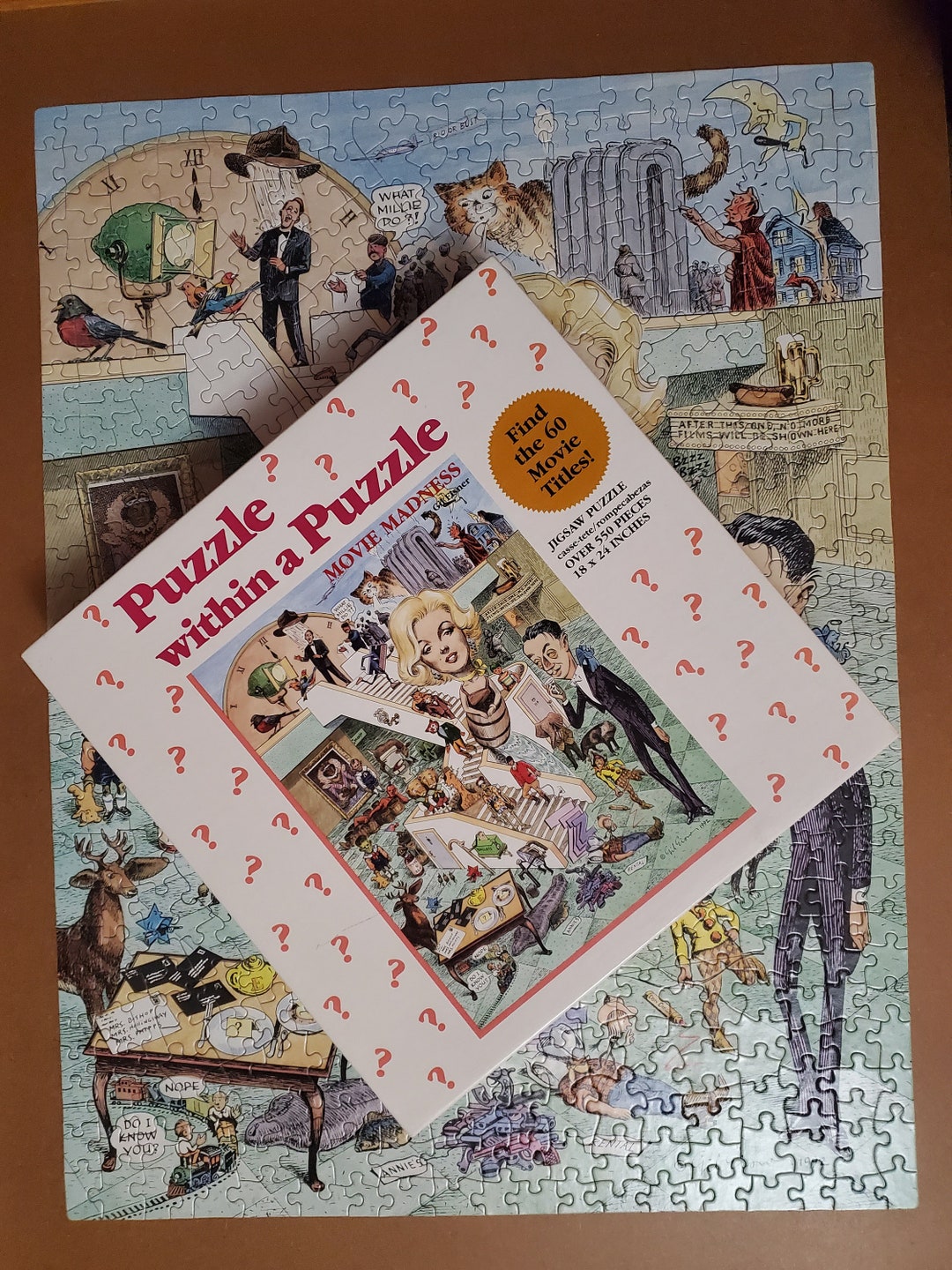 Movie Madness by Gil Eisner ~ Puzzle Within a Puzzle by Great American ...