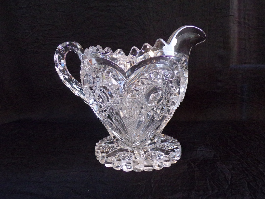 Imperial Glass Pitcher ~ Zippered Heart 1905 - Etsy