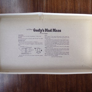 Goofy's Mad Maze Game 1976 Whitman Walt Disney - Etsy