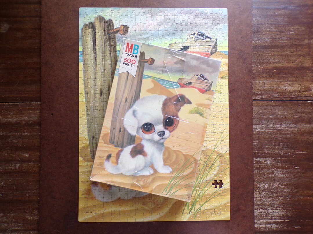 Pity Puppy Jigsaw Puzzle by Gig ~ 1975 Milton Bradley ~ Missing 1 Piece ...