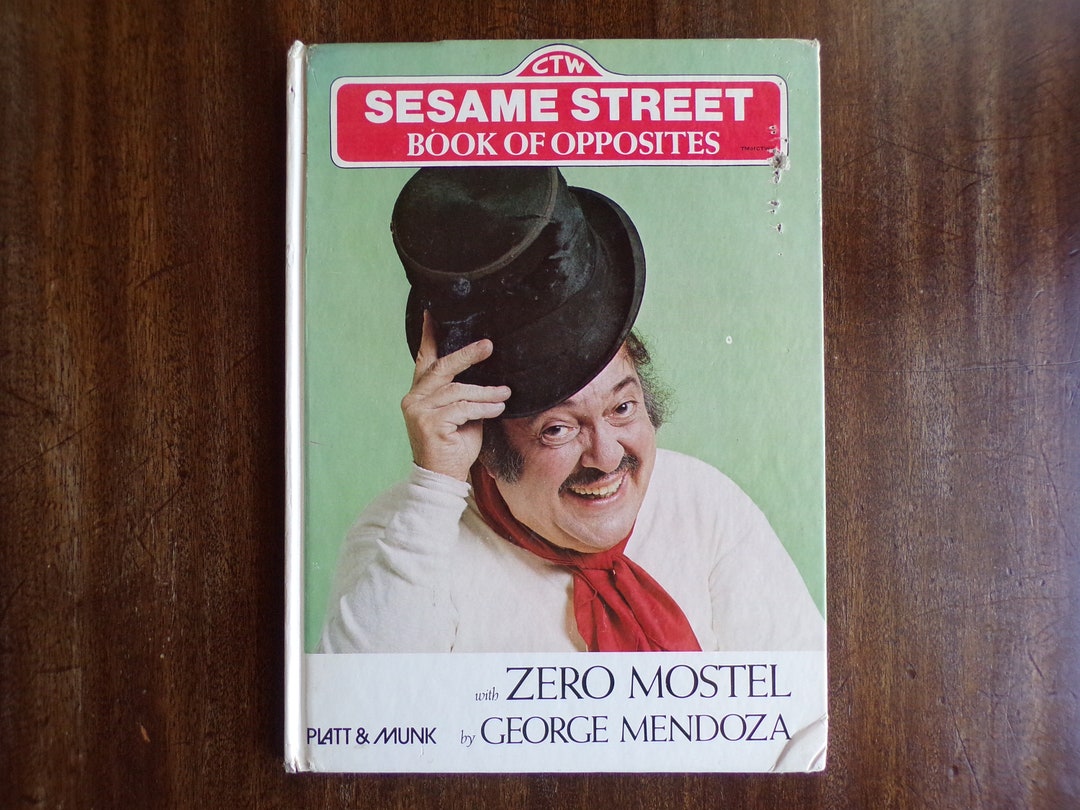 Sesame Street Book of Opposites With Zero Mostel ~ 1974 - Etsy