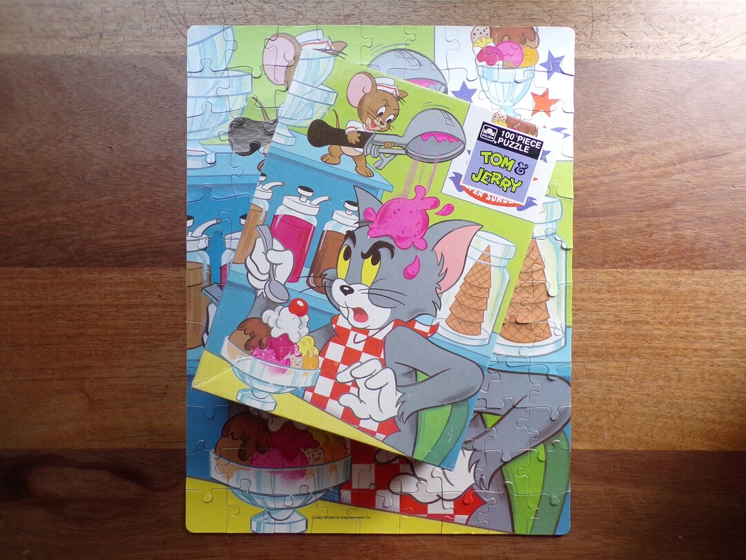Tom and Jerry Jigsaw Puzzle by Golden 1983 - Etsy