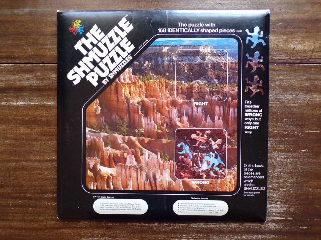 The Shmuzzle Puzzle Bryce Canyon 1981 Complete - Etsy