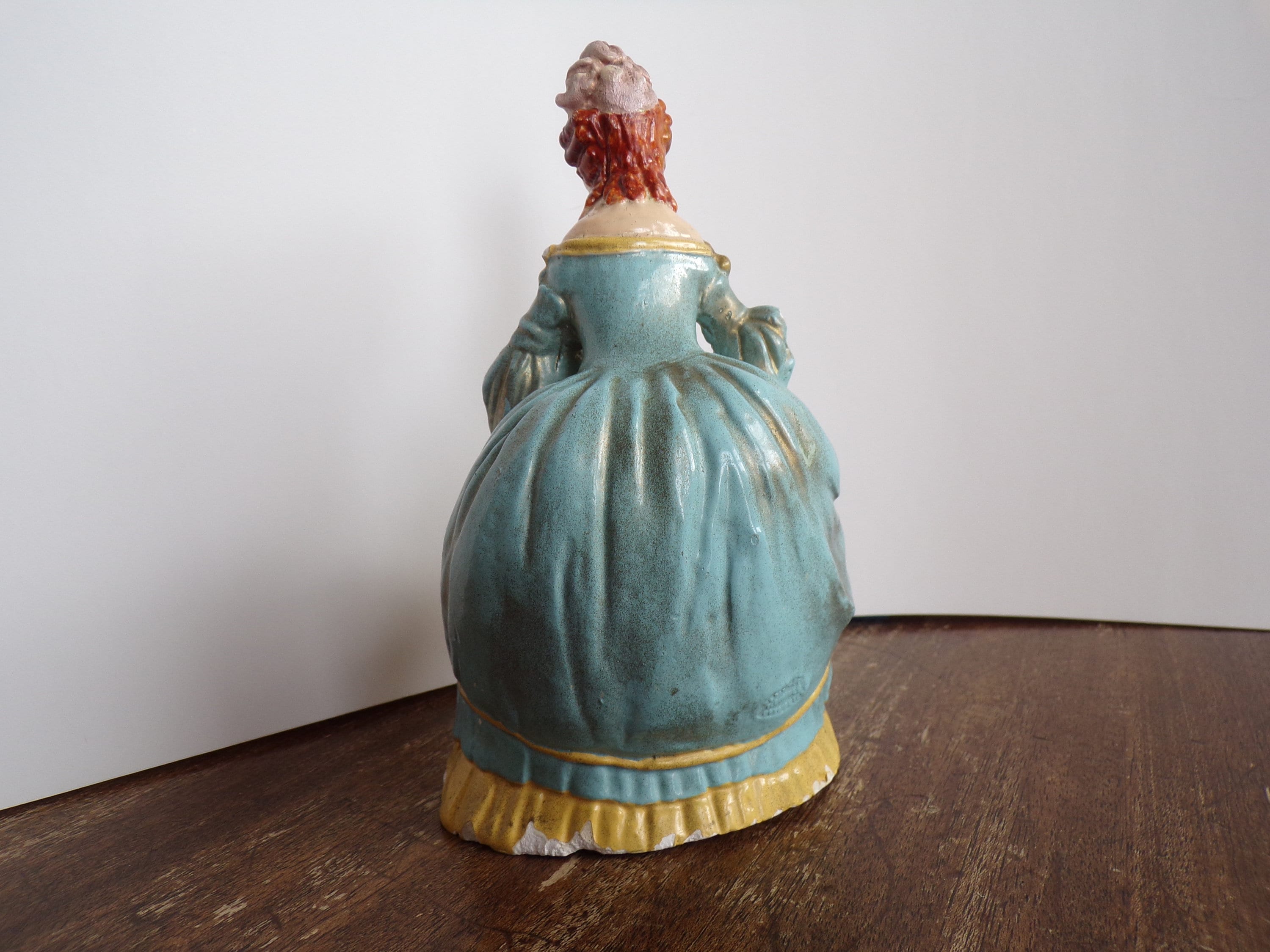 Chalk Ware Victorian Lady With Red Hair in a Curtsey - Etsy