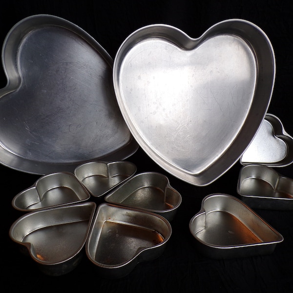 Aluminum Vintage Heart Baking Pan - Etsy