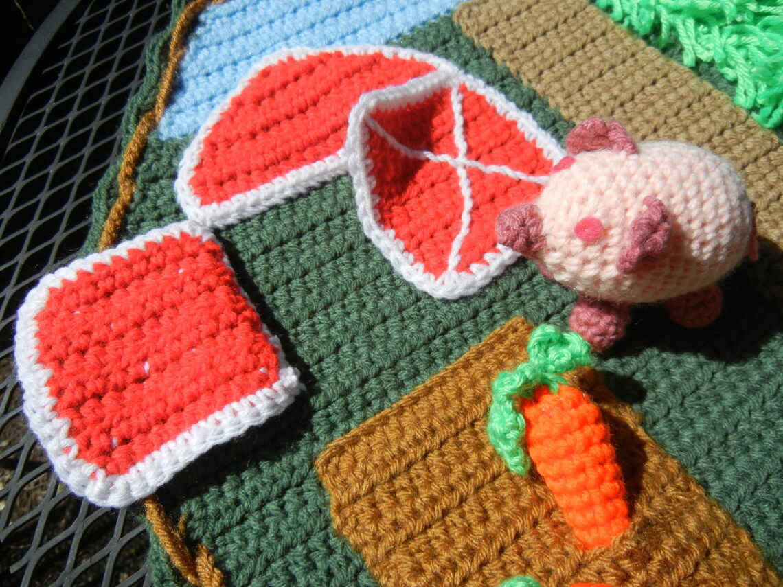 Crochet Farm Playset for Children | Etsy