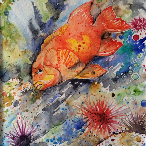 Garibaldi Fish - Etsy