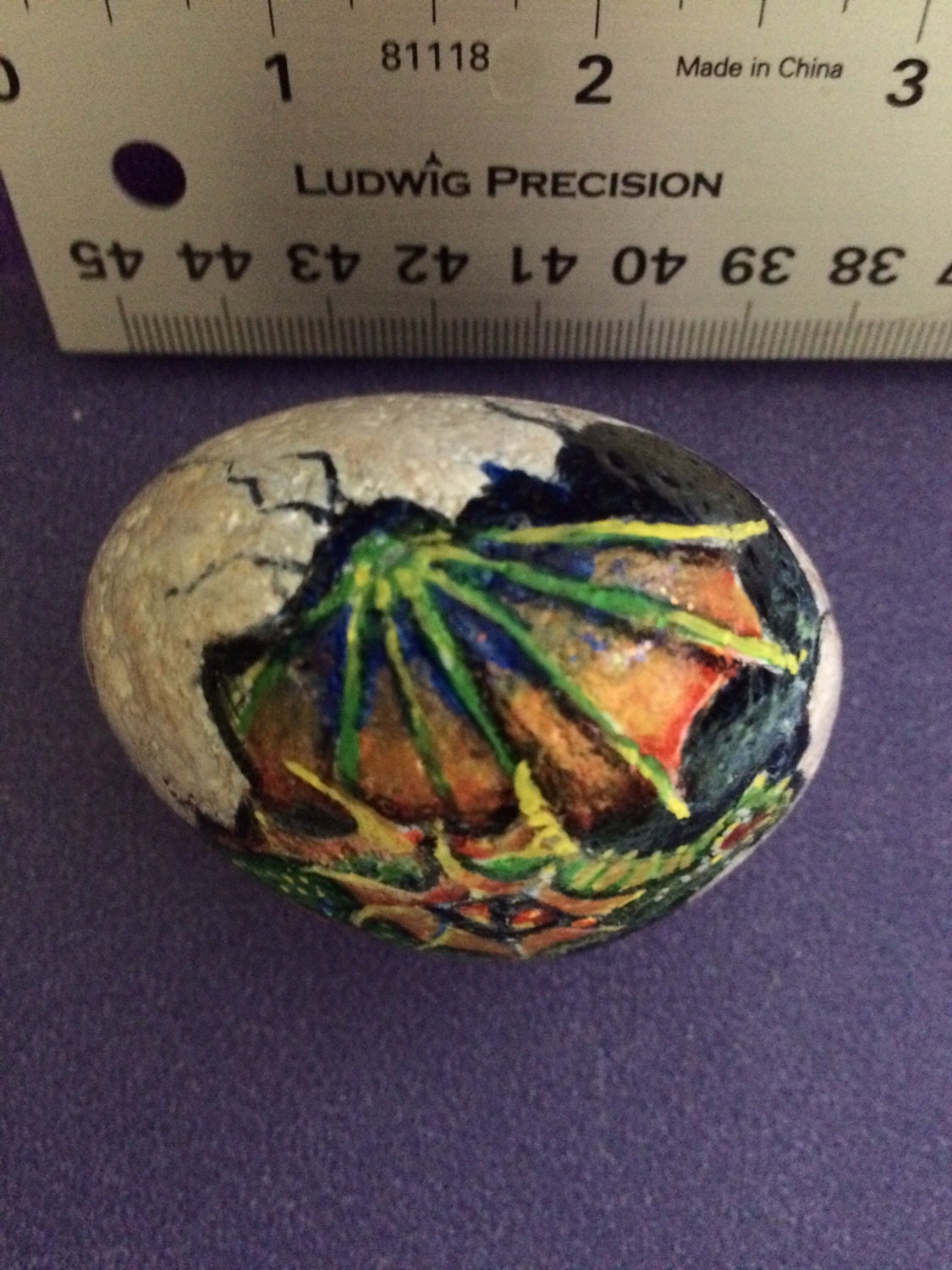 Dragon Hatching Handpainted on Egg Shaped Stone - Etsy