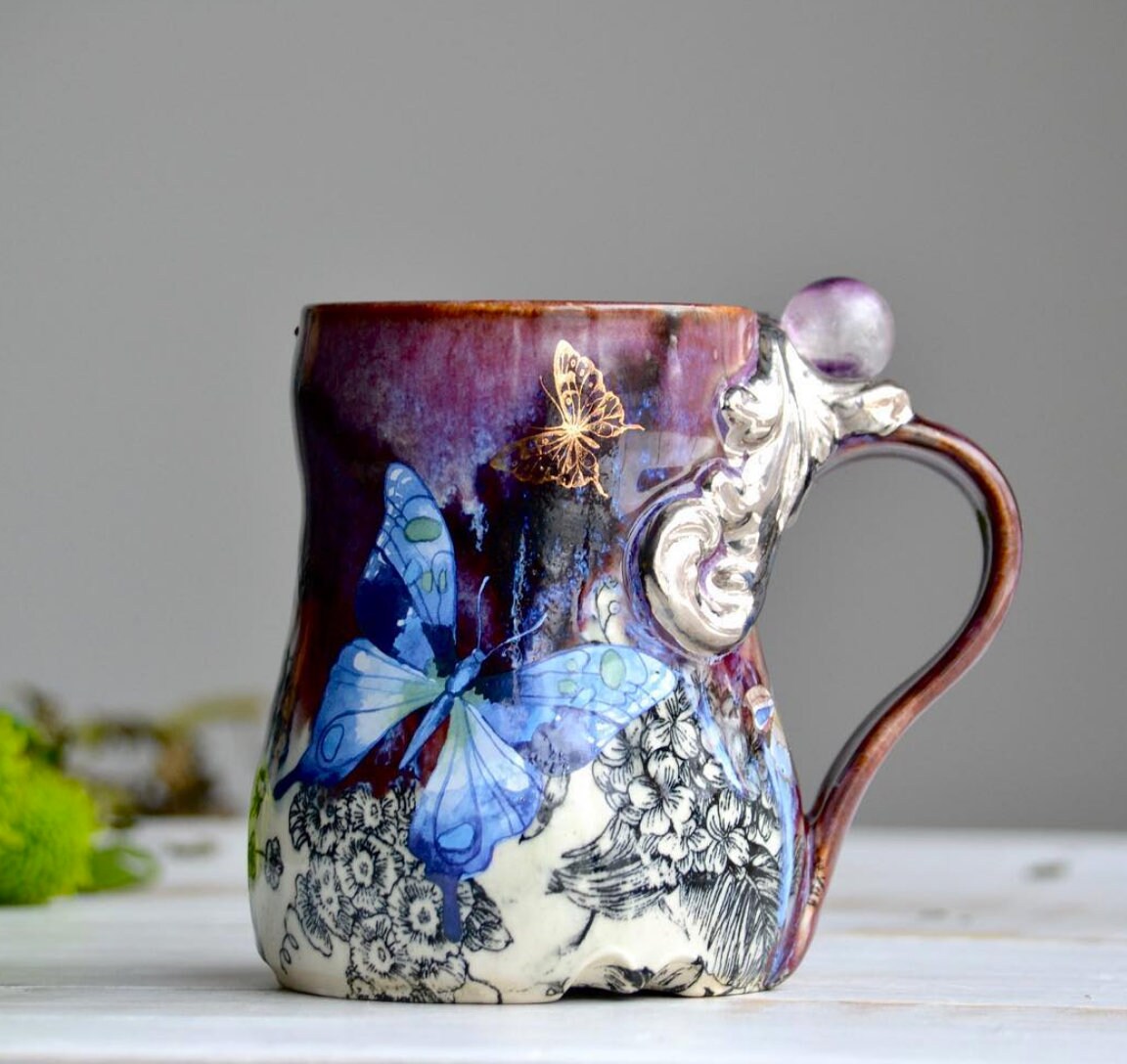 Ceramic Decal Overglaze Butterfly | Etsy