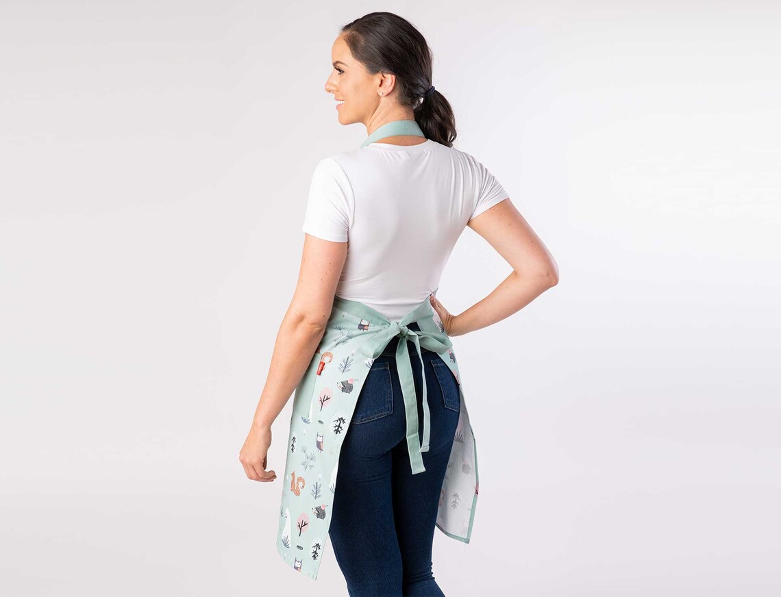 Split Leg Pottery Apron, Crafts Apron, Kitchen Apron, With Pockets for ...