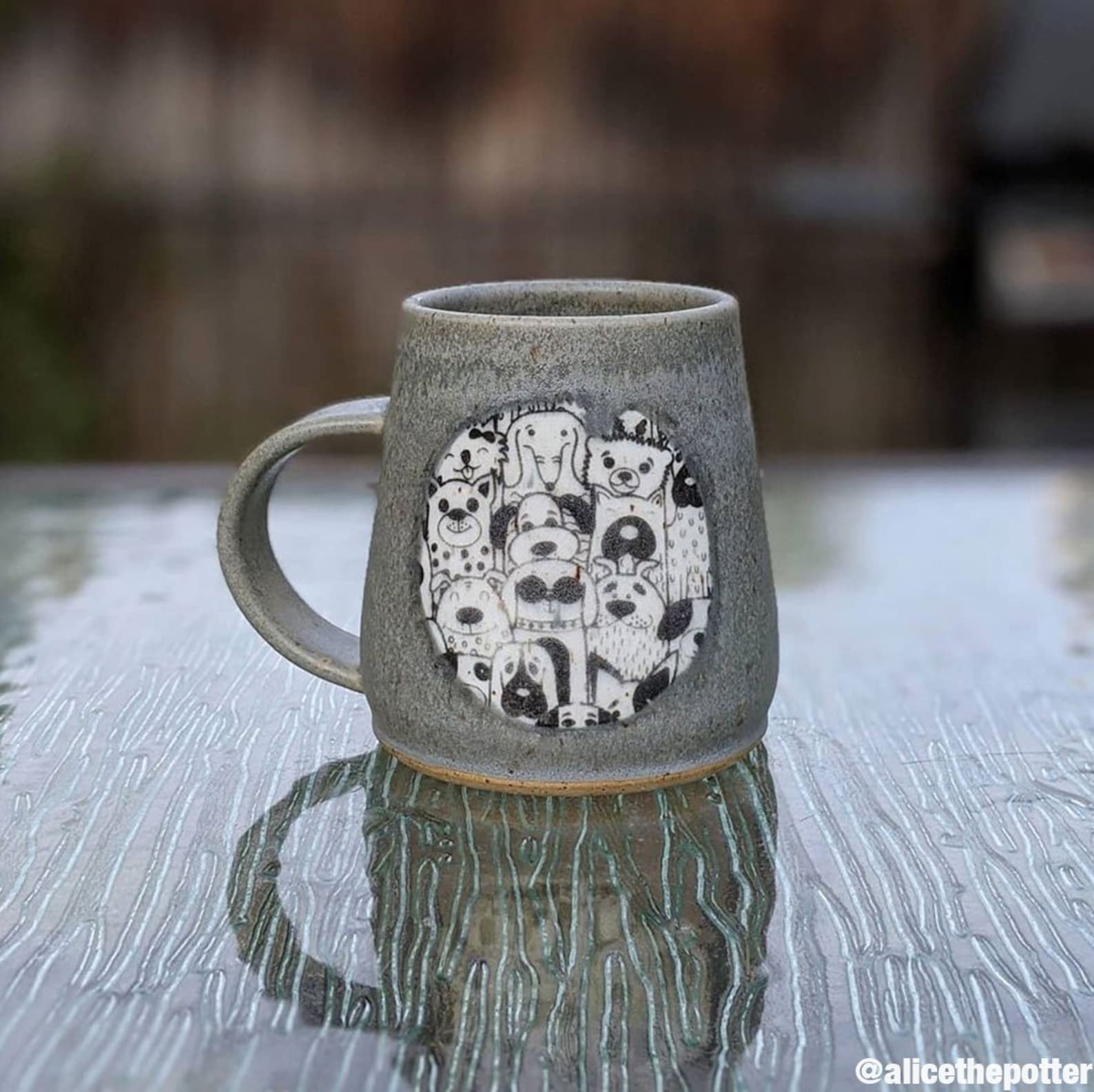 Ceramic Decal Groovy Dogs - Etsy